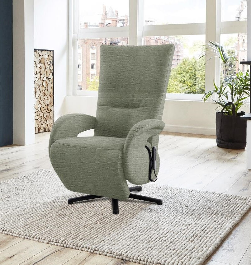 Poco Drehsessel Relaxline 2 in Stoff Sofia clean dunkelgrün | 1479002504